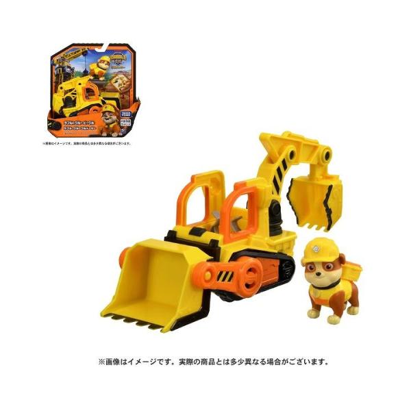 ギミック付きビークルとフィギュアのセット！「ラブル＆クルー」で活躍するラブルのクルーブルドーザーが登場！(1)前後のショベルが動くよ！(2)ラブルのフィギュアを運転席に乗せて遊ぼう！【商品内容】ビークル(1)、ラブル フィギュア(1)パッケ...
