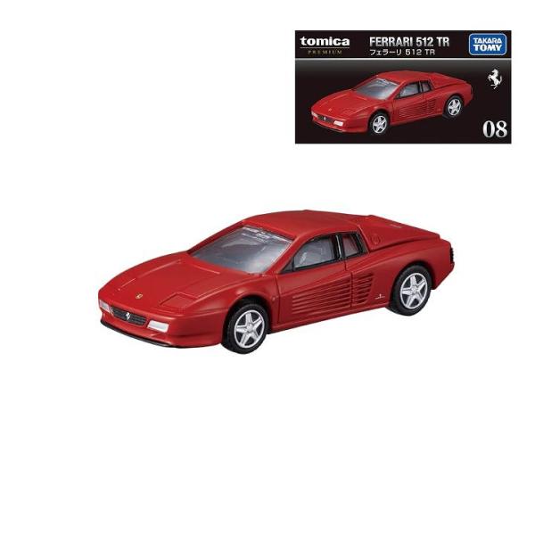 「フェラーリ ５１２ ＴＲ」がトミカプレミアムで登場！＜スケール＞1/61＜アクション＞リトラクタブルライト可動、エンジンフード開閉【商品内容】トミカプレミアム本体(1)・パッケージサイズ ：W78×H41×D39mm・発売日 ：2026年...