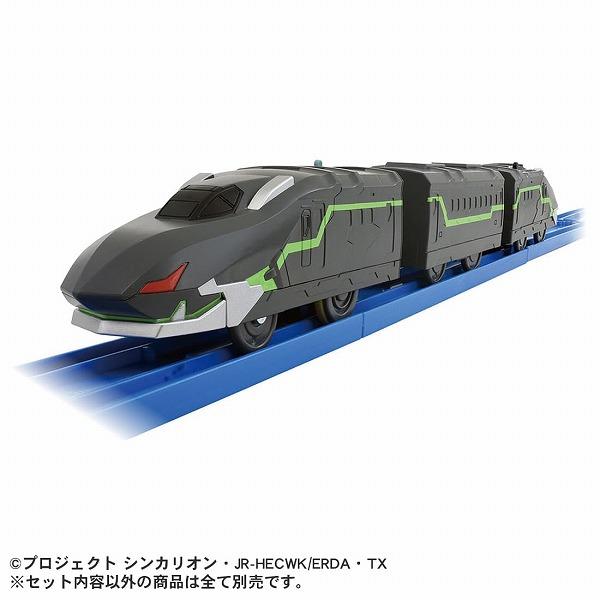 テレビアニメ「シンカリオン チェンジ ザ ワールド」から『ファントムシンカリオン』が３両編成シリーズに登場！３両編成で電動走行し、連結して遊ぶこともできる！■『ファントムシンカリオン』がモデル■別売の連結仕様の車両と連結して、長編成にして走...