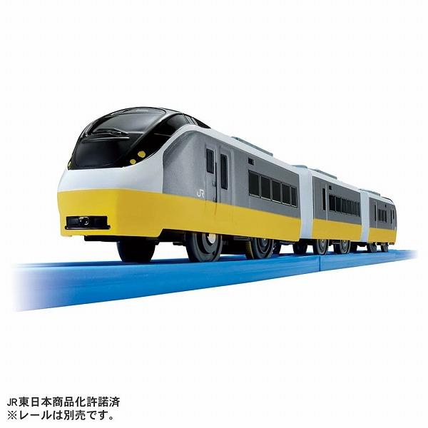 フレッシュひたちリバイバルカラーの特別塗装を施したＥ６５７系特急ひたちからリバイバルカラー黄色がプラレールに登場！ リバイバルカラーは計５編成あり、各編成でカラーが異なりますが本商品は「ひたち海浜公園と水仙」がテーマの黄色の装飾を再現してい...