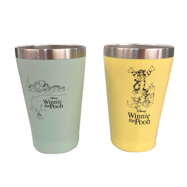 大人気、D-WPくまのプーさんシリーズ。真空二重構造なので、飲み物を飲み頃にキープしてくれます。サイズ：φ7.4×H11.5cm /280ml×2材質：本体／ステンレス＊真空二重構造●JANコード：4939560530008備考(c)Dis...