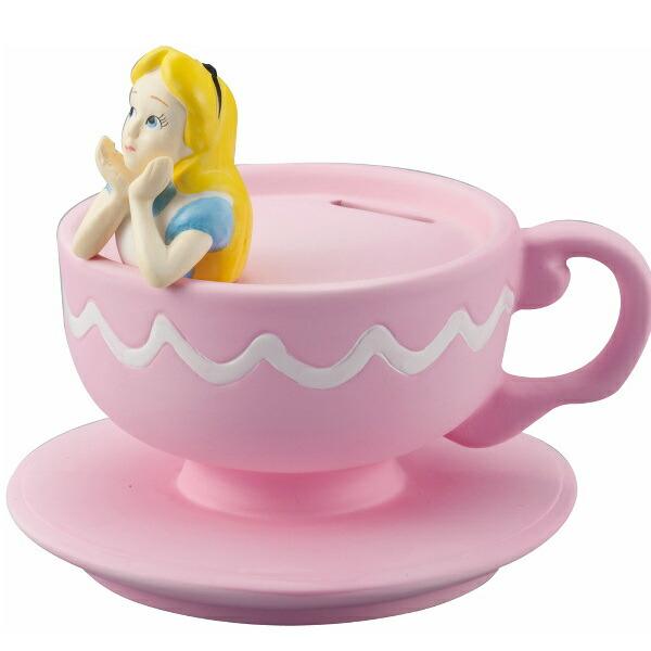 人気のディズニーキャラクターシリーズ。アリスの世界感をそのまま貯金箱に。日常をちょっと楽しく  【セット内容】本体（1）・サイズ　：約直径15×高さ13.5cm ・素材:　磁器・JANコード　：4942423239581・コピーライト:(C...