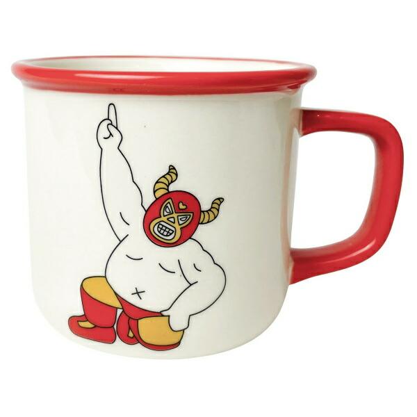 くすっと笑みがこぼれる覆面レスラー柄のマグカップ。普段使いはもちろん、パーティーやプレゼントにもどうぞ。・サイズ　：約11.8×9×8cm・商品重量　:0.28kg・容量　:約285ml・素材　:磁器・原産国　:中国・JANコード　：494...