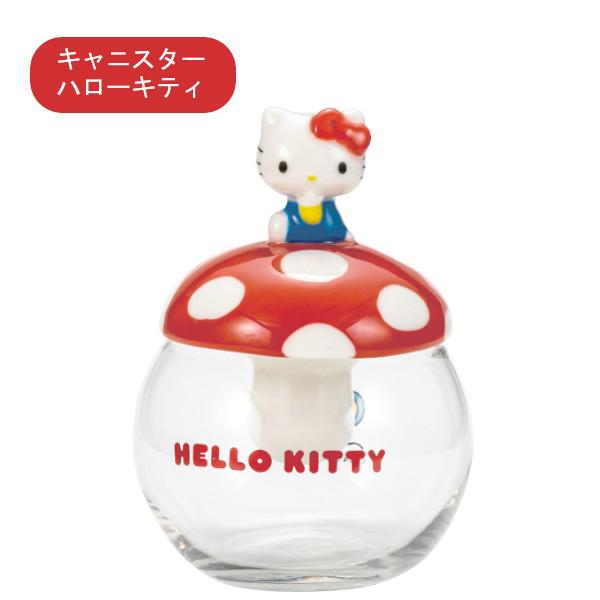 サンリオ王道キャラクター「ハローキティ」がキャニスターになって登場！きのこの形のフタがついた、お菓子や小物を入れられてマルチに使える商品です。フォルムがとっても可愛らしい・商品サイズ：φ10×H12・内容量：320cc・素材：磁器・生産国：...