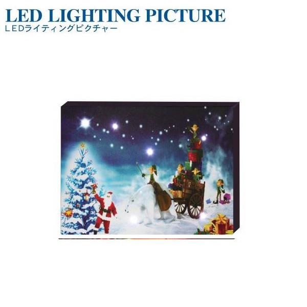 スイッチを入れるとキャンバスに描かれたイラスト中のLEDが光ります。お部屋の中に素敵な光の風景を飾ってお楽しみいただけます。●商品サイズ：40×2.2×30cm●JANコード：4991901977521備考●単三電池×3本使用（別売）