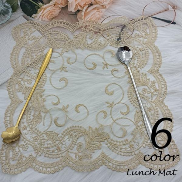 透け感がおしゃれなレースのランチョンマットです。敷くだけでテーブルがちょっと華やかに◎【サイズについて】画像をご参照ください。【素材について】ポリエステル【カラーについて】生産ロットにより柄の出方や色の濃淡が異なる場合がございます。お使いの...
