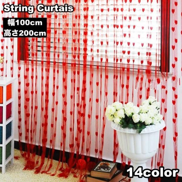 幅100cm×高さ200cmのストリングカーテンです。カーテンとしてはもちろんお部屋の間仕切りや目隠しとしても活用できます。【サイズについて】画像をご参照ください。【素材について】ポリエステル【カラーについて】生産ロットにより柄の出方や色の...