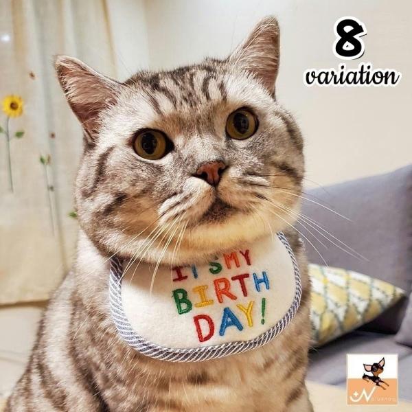 ペット用のスタイです♪縁取りのパイピングと刺繍がかわいい☆首回りは紐でサイズが調整しやすいのも嬉しいですね♪※この商品はペット用アクセサリーです。　散歩時の首輪としてのご使用はお控えください。【サイズについて】画像をご参照ください。【素材に...