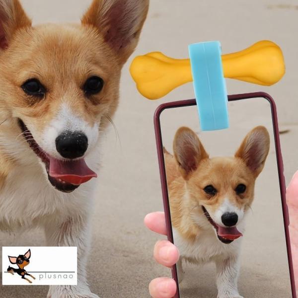 カメラ目線でペットの写真を撮りたい時に便利な自撮り用クリップ。スマホにこのクリップを取り付け、お手持ちのお気に入りのおやつやおもちゃを挟んで使います。簡単に可愛い写真を撮りたい時に！【サイズについて】5×2×2cm【素材について】シリコン【...
