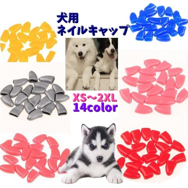 犬用ネイルキャップ20個入りです♪わんちゃんの怪我防止や爪割れ防止にオススメです。お部屋のひっかき跡防止や床の傷防止にもなります。※猫用ネイルキャップは【pet-44226】で検索してください。【サイズについて】画像をご参照ください。【素材...