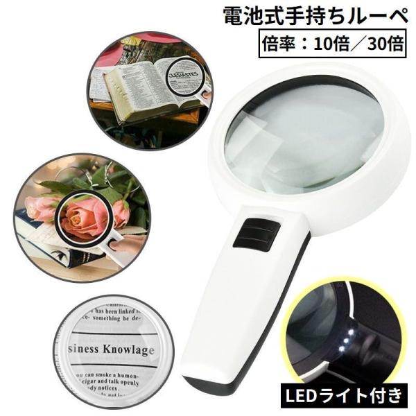 見やすい大きめレンズで使いやすい♪LEDライト付き！電池式の手持ちルーペです。ちょっとしたプレゼントや母の日・父の日・敬老の日ギフトなどにも◎【サイズについて】画像をご参照ください。【素材について】ABS、ガラスレンズ他【カラーについて】生...