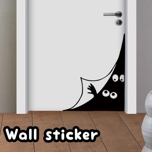 ユニークで面白かわいいウォールステッカー。リビングや寝室、子供部屋などのドアに貼るのがオススメです。【サイズについて】画像をご参照ください。【素材について】PVC【カラーについて】生産ロットにより柄の出方や色の濃淡が異なる場合がございます。...
