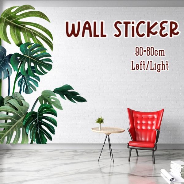 南国風の葉っぱが生い茂っているようなウォールステッカーです。右/左の2パターンからお選びいただけます。【サイズについて】画像をご参照ください。【素材について】PVC【カラーについて】生産ロットにより柄の出方や色の濃淡が異なる場合がございます...