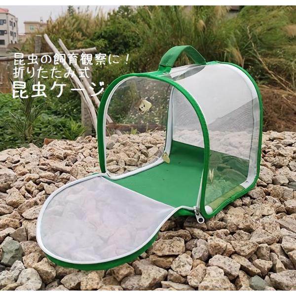 昆虫の飼育観察にピッタリな虫かごです。透明で観察しやすく、メッシュ素材を使用しているので通気性バツグン。折りたたみ式で持ち運び便利！【サイズについて】画像をご参照ください。【素材について】ポリエステルPVC【カラーについて】生産ロットにより...