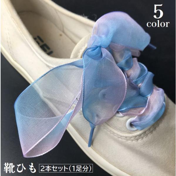 グラデーションがおしゃれなリボンタイプの靴ひも、2本セット(1足分)です。華やかな見た目で足元を明るく彩ります♪【サイズについて】画像をご参照ください。【素材について】ナイロン【カラーについて】生産ロットにより柄の出方や色の濃淡が異なる場合...