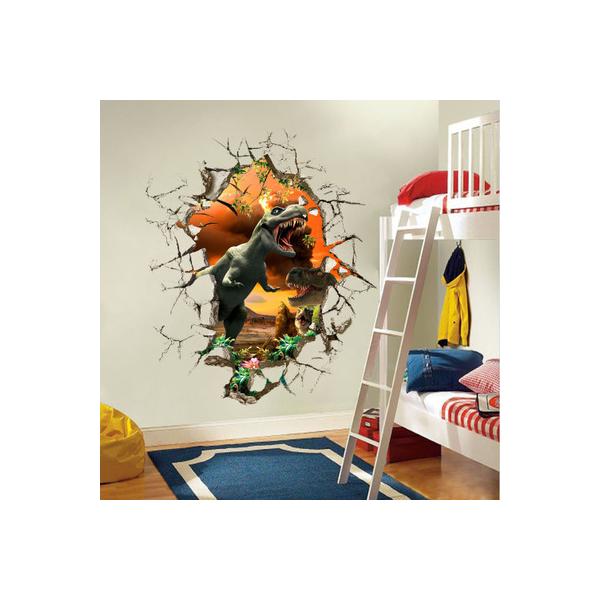 男の子の大好きな恐竜の立体ウォールステッカー登場。壁から飛び出すようなトリックアートが面白いです♪【サイズについて】50×50cm※メーカー側で採寸しております。多少の誤差がございますのでご了承ください※【素材について】PVC