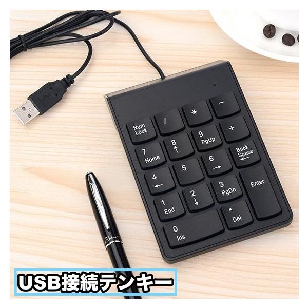 USB接続タイプのテンキー。コンパクトなサイズ感で持ち運びにも便利です◎【サイズについて】画像をご参照ください。【カラーについて】生産ロットにより柄の出方や色の濃淡が異なる場合がございます。お使いのモニターや撮影時の光の加減などにより画像と...
