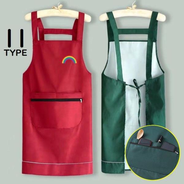 盗難防止の大きめファスナーポケット付き♪男女兼用の胸当てエプロンです。※首かけ×ブラックにはポケットは付属していません。【サイズについて】画像をご参照ください。【素材について】ポリエステル他【カラーについて】生産ロットにより柄の出方や色の濃...