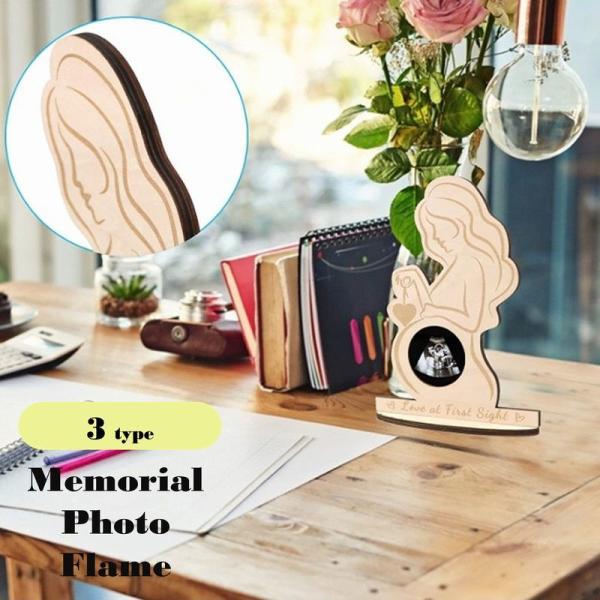 ご妊娠の記念に♪エコー写真用のフォトフレームです。【サイズについて】画像をご参照ください。【素材について】木製【カラーについて】生産ロットにより柄の出方や色の濃淡が異なる場合がございます。お使いのモニターや撮影時の光の加減などにより画像と実...