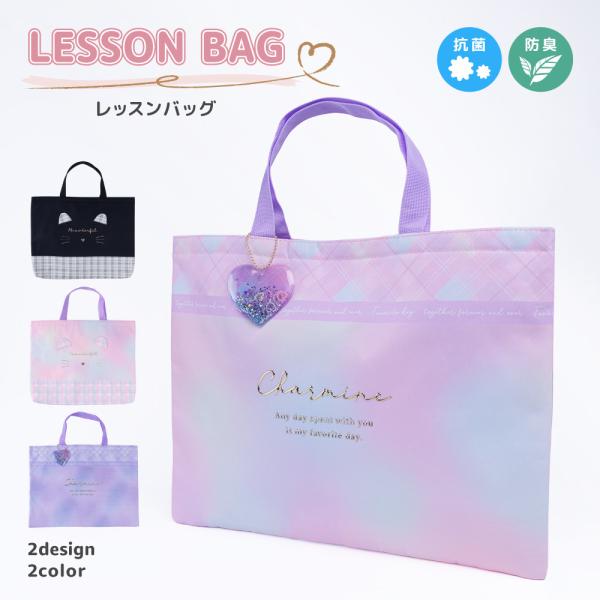 入園入学準備に必須のレッスンバッグ。内側に抗菌・防臭加工の生地を使用しているので衛生的なのも嬉しいポイント。中に短い持ち手が付いているので、床に擦ることなく机やフックに引っ掛けられて便利。更に内側に面ファスナーが付いているので荷物が飛び出る...