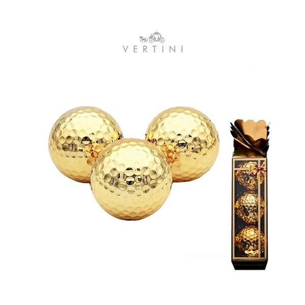 [製品名] VERTINI ゴルフボール3個セット[サイズ] 直径 4.27cm（一般のゴルフボールと同様)[構成品] ゴルフボール3個セット、専用ケース[商品説明] VERTINI ゴールドボールは24金メッキ処理[製造元] Made i...