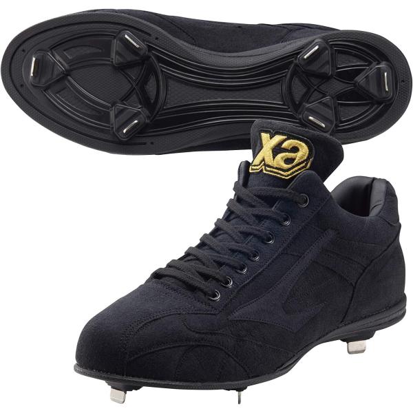 [商品名] 樹脂底スパイク トラストプロＤＬ BS-418DL[仕様] カラー ブラック×ブラック(9090)[素材] アッパー/ヌバックミッドソール/熟成型EVAアウトソール/合成樹脂製[原産国] 日本[メーカー] XANAX(ザナックス)