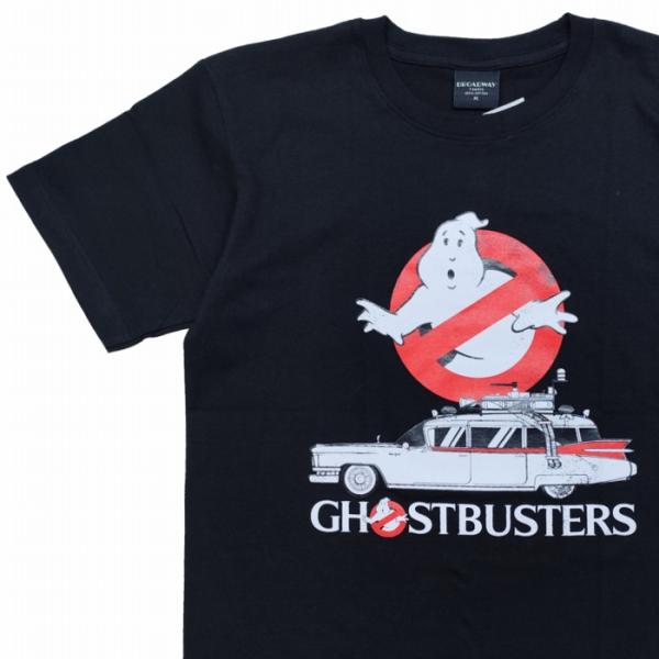 ■スタイル■ 半袖Tシャツ ゴーストバスターズ ECTO-1 エクトワン バック無地 gho-1 ■ブランド■ Broadway バンドTシャツ コットンTシャツ ブラック 丸首 クルーネック ネコポス■コメント■1984年の名作映画『ゴー...