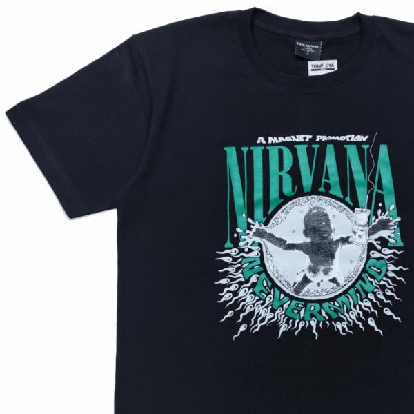 ■スタイル■ 半袖Tシャツ NIRVANA ニルヴァーナ NEVERMIND 赤ちゃん バック無地 nir-1 ■ブランド■ Broadway バンドTシャツ コットンTシャツ ブラック 丸首 クルーネック ネコポス■コメント■伝説的なロッ...