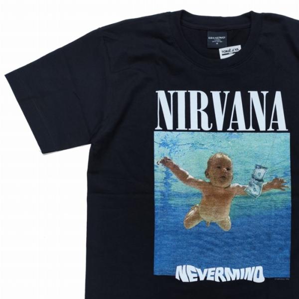 ■スタイル■ 半袖Tシャツ NIRVANA ニルヴァーナ NEVERMIND カラー 赤ちゃん バック無地 nir-9 ■ブランド■ Broadway バンドTシャツ コットンTシャツ ブラック 丸首 クルーネック ネコポス■コメント■伝説...