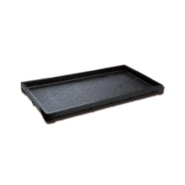 ※個人宅に配送できません。※北海道へ配送できません。稚苗用の育苗箱です。底に穴が開いているので、水はけがよいです。●材質 : PP ●サイズ : 約580(横内寸)×280(縦内寸)×28mm(高さ内寸) ●重量 : 約500g●色:黒 ●...