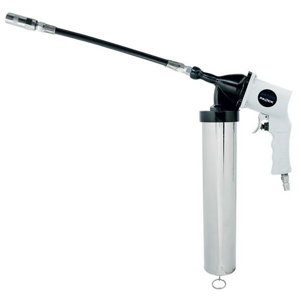 自動車・機械・農機具のオーバーホールに！素早く・カンタンにグリース注入ができる！カートリッジ式・手詰めどちらもＯＫ！フレキシブルノズルで狭い隙間の注油作業もラクラク！◆商品仕様◆適応空気圧力：0.40〜0.60MPa最高使用圧力：0.98M...