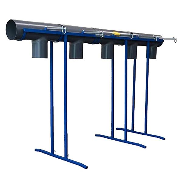 ヌカロンホルダー 5袋用 UN-5の特徴ヌカロンとコンビでご使用下さい。1.籾摺機と収納機器との接続には、排塵ホースをご利用下さい。2.ヌカロンホルダーを使用すると連続作業で籾殻をカンタンに袋取りできます。寸法:巾980×長さ2520×高さ...