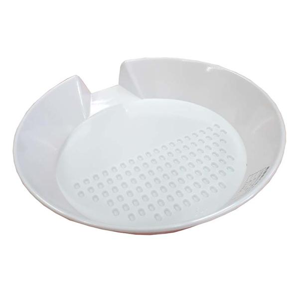 米検査用のカルトン(穀粒鑑定皿)です。底面に米粒用の溝が100粒分あいている、百粒選別カルトンです。形状:丸型サイズ:直径170mm×深さ35mm色:白