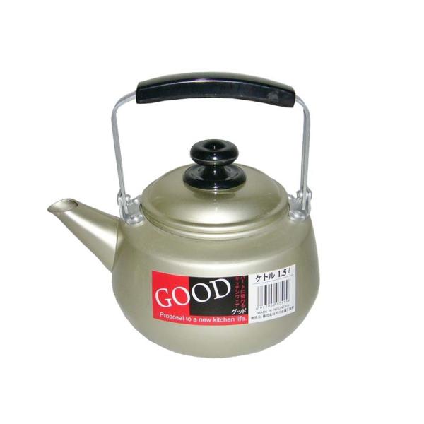 GOODケットル商品コード 075158サイズ 1.5L規格：215×167×145mm板厚：0.9mm容量：1.8L重量：330g口径：100mm