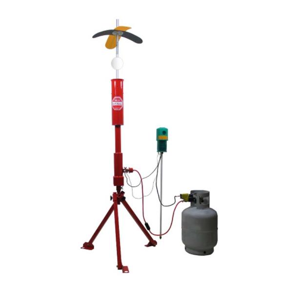 おどし羽根を4.5mの高さに発射！音と視覚で果樹を守ります。移動設置も簡単。プロパンガス式なのでボンベの交換回数を減らすことができます◆仕様[商品名] バードパンチャー[型式] TBP-P2　プロパンガスタイプ[設置場所] 棚のある果樹園、...