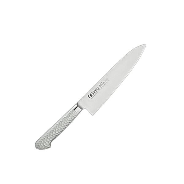 ◆本刃付け　砥石による本格的な刃付けを施し、鋭い切れ味を　持続させます。◆本研刃造り　本刃付けする前に研ぎ直しを容易にするため、水　砥の荒砥・中砥を使用。刃基を研ぎだしてあります。◆一体構造　刀身とハンドルはすき間のない一体構造。◆モナカハ...