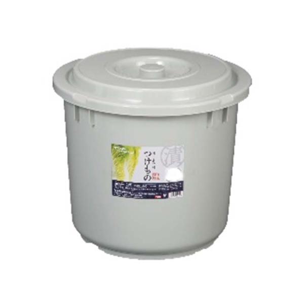 漬物容器 軽くて 丈夫 業務用から家庭用まで対応する豊富なサイズ展開。つけもの容器の定番、信頼の品質です。梅漬けにも最適です。仕様サイズ　φ45.5×高さ38cm 40L材質　　ポリエチレンカラー　グレー