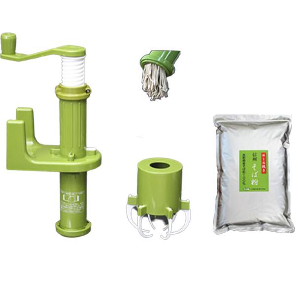 どなたでも簡単に手作りのそばが作れる「そば楽」と信州産そば粉1kgのセットです。お得なセットはそば楽発売1周年記念特価となり、売り切れ次第終了となります。■水回しが簡単にそば作りで難しいとされる水回しが、付属の水回し器で初心者でも均一にまん...