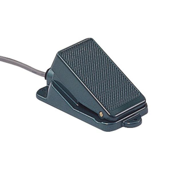 マックスの野菜結束機、おびまるの「HT-M2/PU(AN)」用の2連用フットスイッチです。両手は自由で、足踏み式でスイッチが入ります(作業台での結束作業に適しています)。