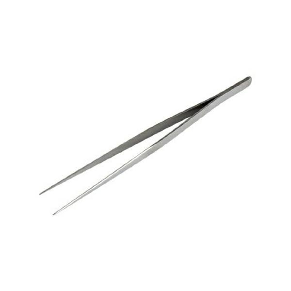 ※こちらの商品は、メーカーにより1ヶ月以上お待ち頂く場合がございますのでご了承下さい。細かいものをピックアップする作業などに適した先が尖ったのピンセットです。サイズ：150mm　　