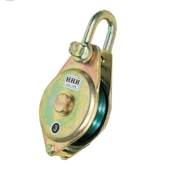 ヤーディングブロック 型式　YB75×1車数 1車車径　75mm使用荷重 車系0.5t溝幅　12mm 全長A　178mm 全幅B　85mm経D　12mmベアリング×入数　6201ZZ×1ケ自重　1.1kg メーカー　スリーエッチ HHH