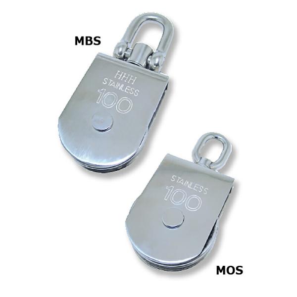 ステンレス滑車ステンレスサンマブロック 自在シャックル型式 MBS50車径 50mm使用荷重 250kgA 132mmB 30mmC 8mmD 45mmE 13mm自重 0.5kgメーカー スリーエッチ HHH