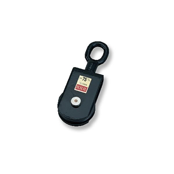 サンマブロック(オーフ型)です。鉄製に黒い塗装を施しております。●強力簡易型滑車です。型式 MB-75使用荷重 0.5 tonA 196 mmB 80 mmC 116 mmD 12 mmE 65mmF 33mmG 23mmH 47mmI 1...