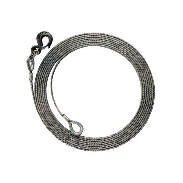 商品名：大見　家起用フックワイヤー　ＹＷ１０Ｍ型式：YＷ10Ｍ＜用途＞家起きシメールのアシスタント。梁に簡単に掛けられます。全長10mで大型入母屋も悠々と届きます。フックとシャクルのコンビで扱いやすい構造です。＜仕様＞ 使用張力：1000k...