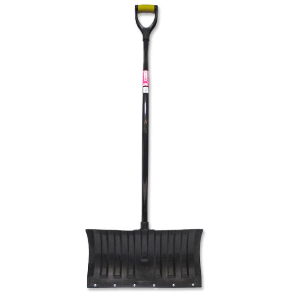 コンパルの雪押しシリーズ、アルミ・らくおし君です。ハンドルは楽な姿勢で力を入れやすいアーチ仕様です。ハンドルはアルミ材で軽量です。商品仕様使用時サイズ　約幅52×全長約140cm材質　ポリプロピレン,鉄,アルミパイプ,塩化ビニール樹脂 重量...