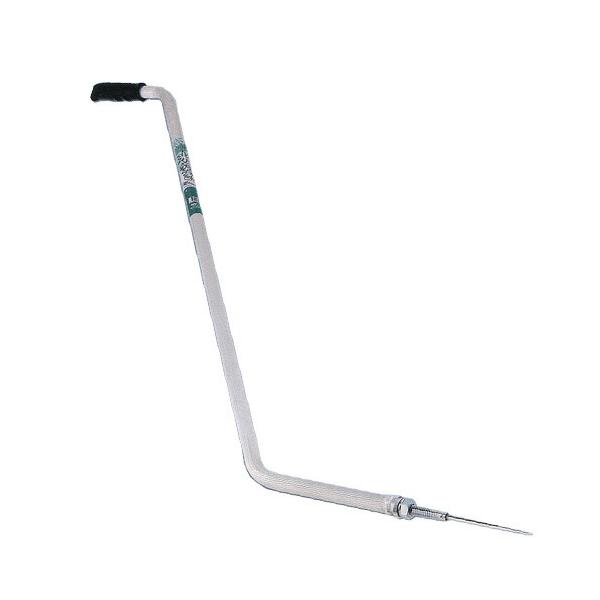 見慣れない形状の魔法の氷割り機！曲がりタイプですので薄く張った氷を剥がす作業に適しております。※針先部分は非常に鋭利になっています。　取扱の際は充分ご注意ください。先端針部分は脱着が可能でございます。安全のため針先部を胴体に収納しております...