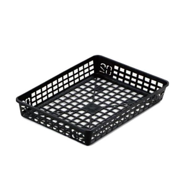 育苗、ポリポット苗などをまとめて運搬、保管するトレーです。（花・野菜など）◆商品仕様◆品番：#2003/カゴトレー No.2サイズ：約縦338×横496×高さ80mm入数：50※メーカー直送品のため、代金引換はご利用いただけません。