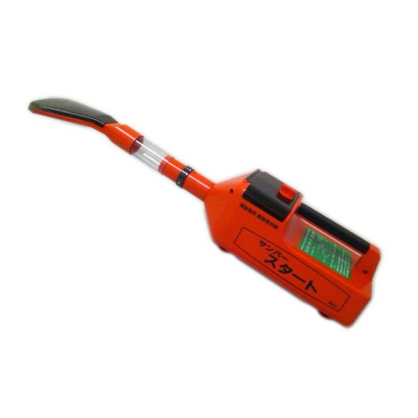 サンパースタートは育苗箱用の農薬散布器です。イモチ病、イネミズゾウムシ、ウンカ、ドロオイムシ等、育苗箱の 防除は「サンパースタート」におまかせください。スジマキもこれ1台でOK！！畑作の殺虫剤のスジマキもこれ1台、らくらくサンプ！飛散(ドリ...