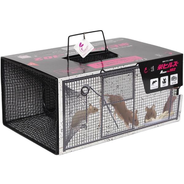 特殊なシーソータイプの仕掛けで、たくさんのネズミが一度に入ります。仕掛けにくい屋根裏や、ネズミの多い場所での設置に適しています。■製品特徴・エサは置くだけ　ネズミが大好きな米やコーヒーのミルクをトレーに入れて　置くだけで簡単に設置ができます...