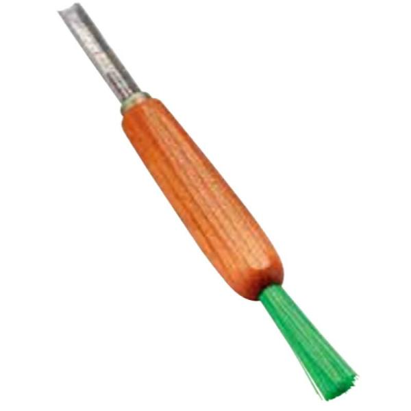 箱型敷居掃除器 スキット戸やシャッター溝の掃除に。ブラシ付きで粉雪・汚れもスッキリ。サイズ：10×60mm　　　：全長230mm重　量：55g